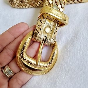 Accessories | Vintage Mesh Golden Belt | Poshmark